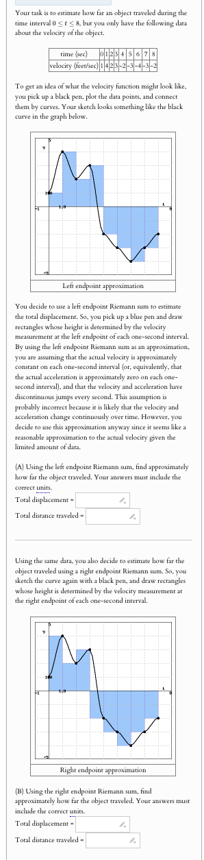 Solved Your task is to estimate how far an object traveled | Chegg.com