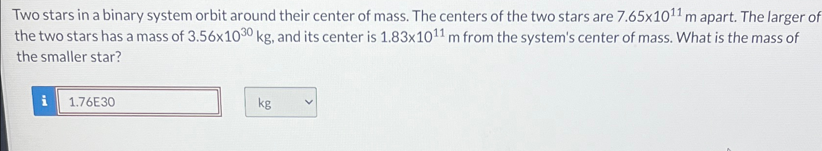 Solved Two stars in a binary system orbit around their | Chegg.com