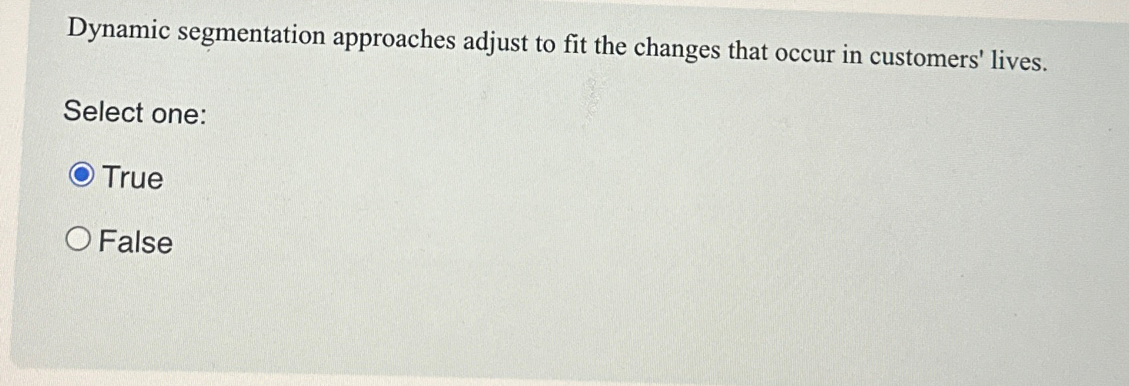 Solved Dynamic segmentation approaches adjust to fit the | Chegg.com