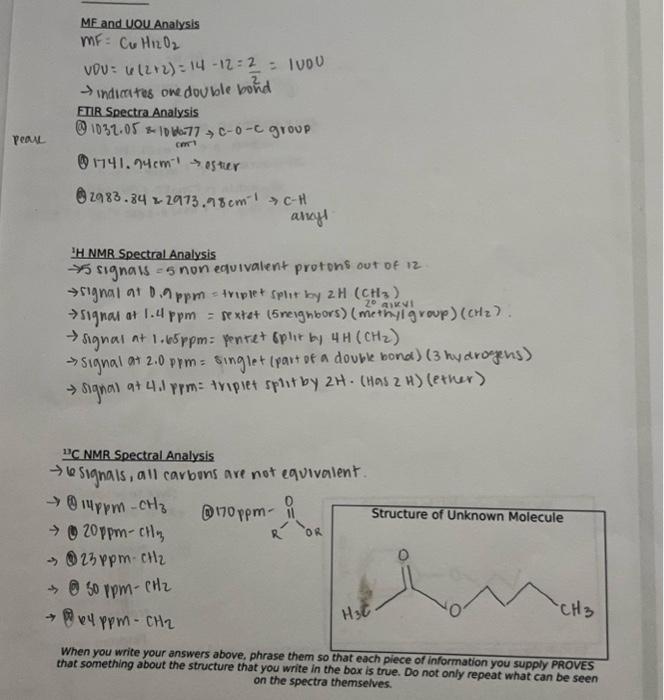 Solved Elucidate the structure of C9H21N. Using the given | Chegg.com