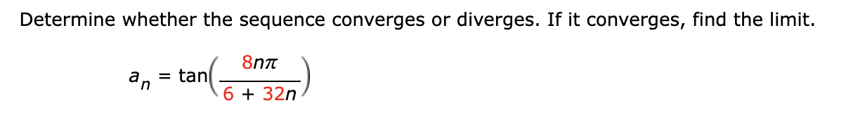 Determine whether the sequence converges or | Chegg.com