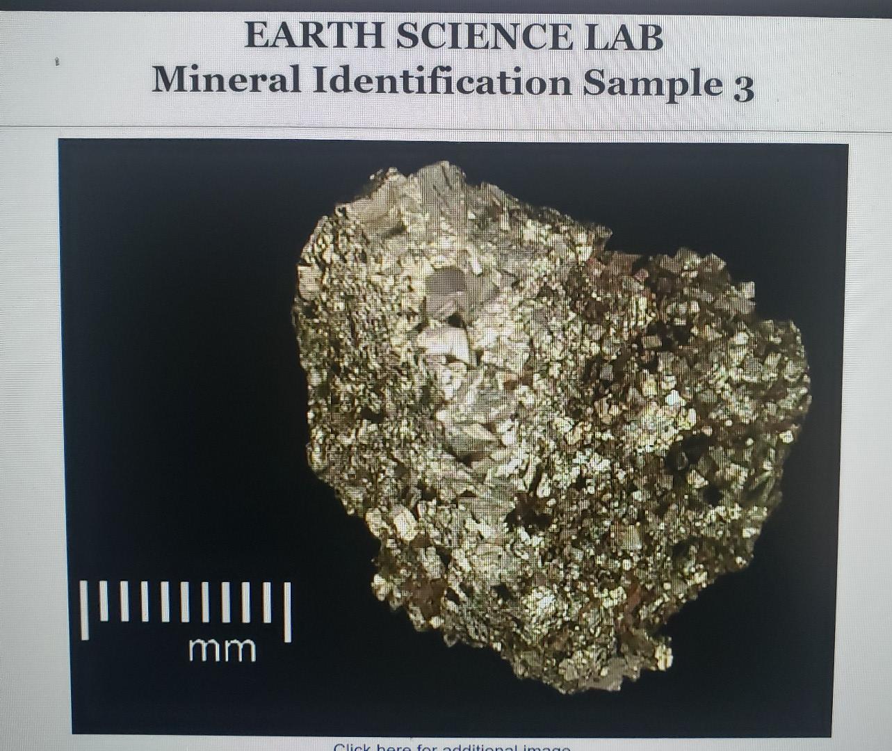Solved Mineral Identification Sample 1 mm Click here for | Chegg.com