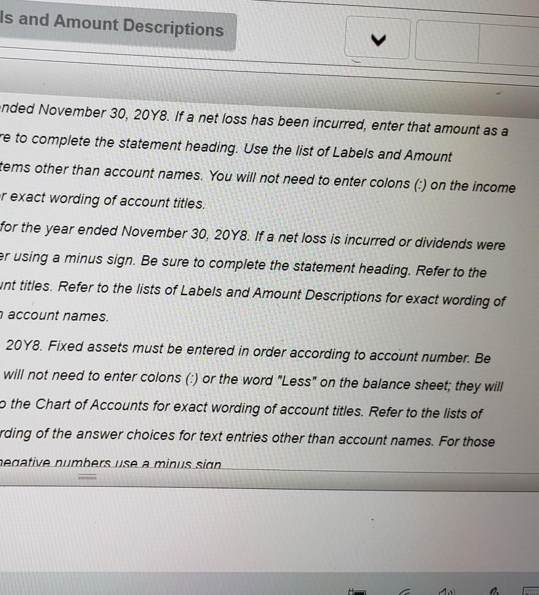 Solved entries tructions Chart of Accounts Labels and Amount | Chegg.com