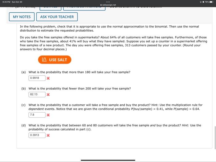 Solved In The Following Problem Check That It Is