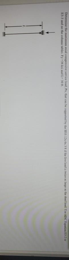 Solved Determine the maximum axial compressive service load. | Chegg.com