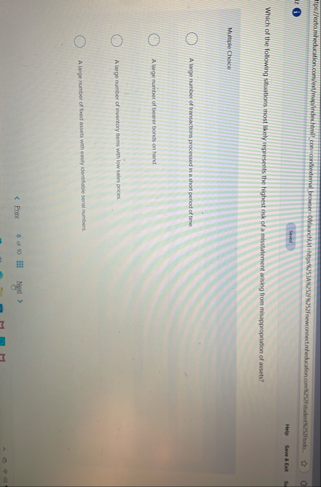 Solved i)HelpSove 8 ﻿ExitWhich of the following situations | Chegg.com