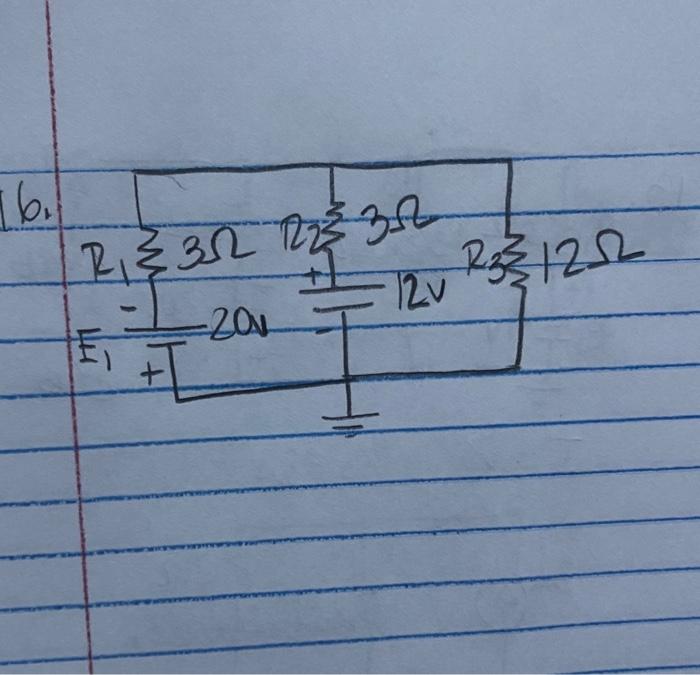 Solved 6 Problem 16 Solve For The Current Through R3 In