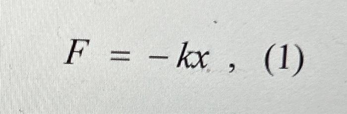 Solved What would be the work done by a spring in equation | Chegg.com