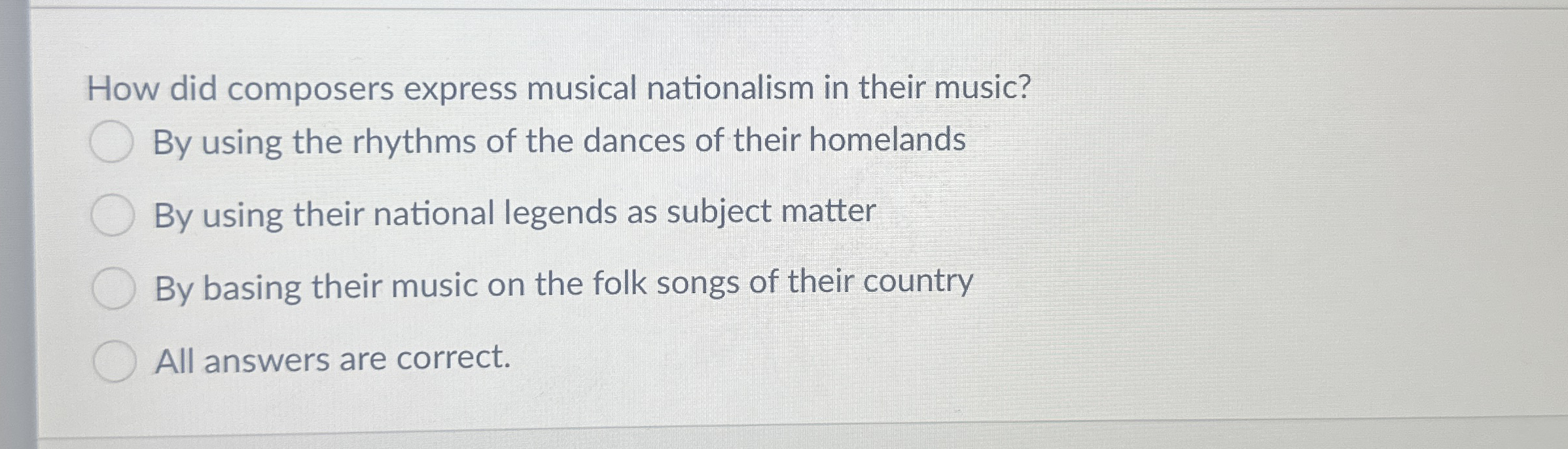 How did composers express musical nationalism in | Chegg.com