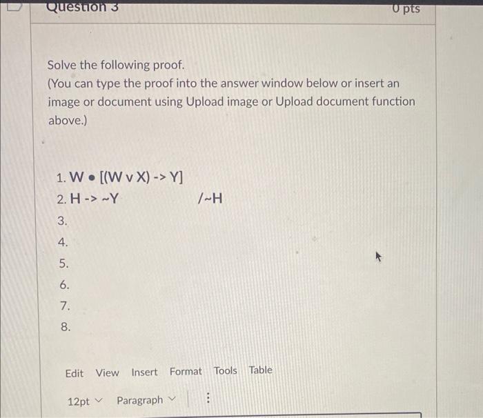Solved Solve the following proof. (You can type the proof | Chegg.com
