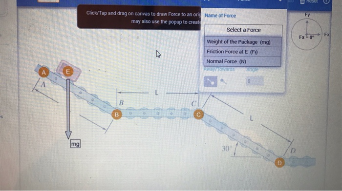 Solved a 4 kg package is released from rest at point A and | Chegg.com