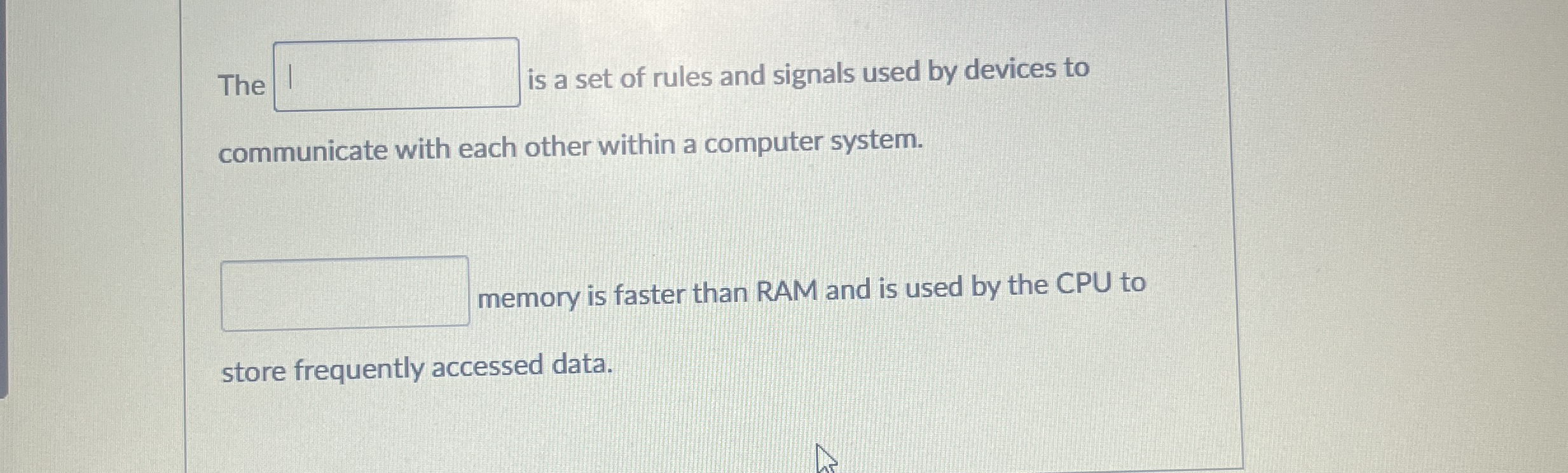 Solved The ﻿is a set of rules and signals used by devices | Chegg.com