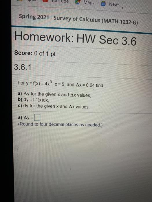 Solved Use Ayuf'(x)Ax to find a decimal approximation of | Chegg.com