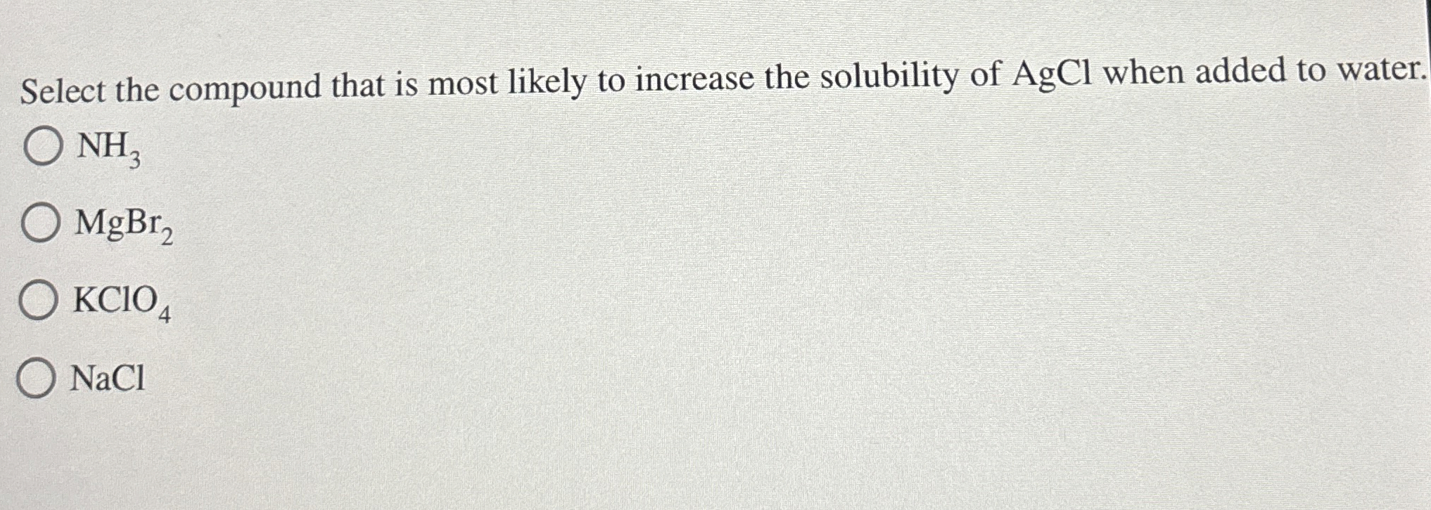 Solved Select the compound that is most likely to increase | Chegg.com