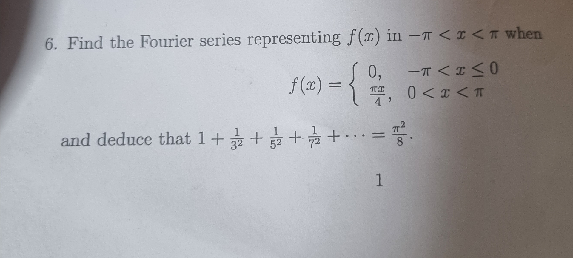 Solved Find the Fourier series representing f(x) ﻿in | Chegg.com