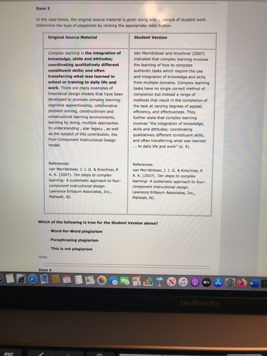 Solved Item 3 In the case below, the original source | Chegg.com