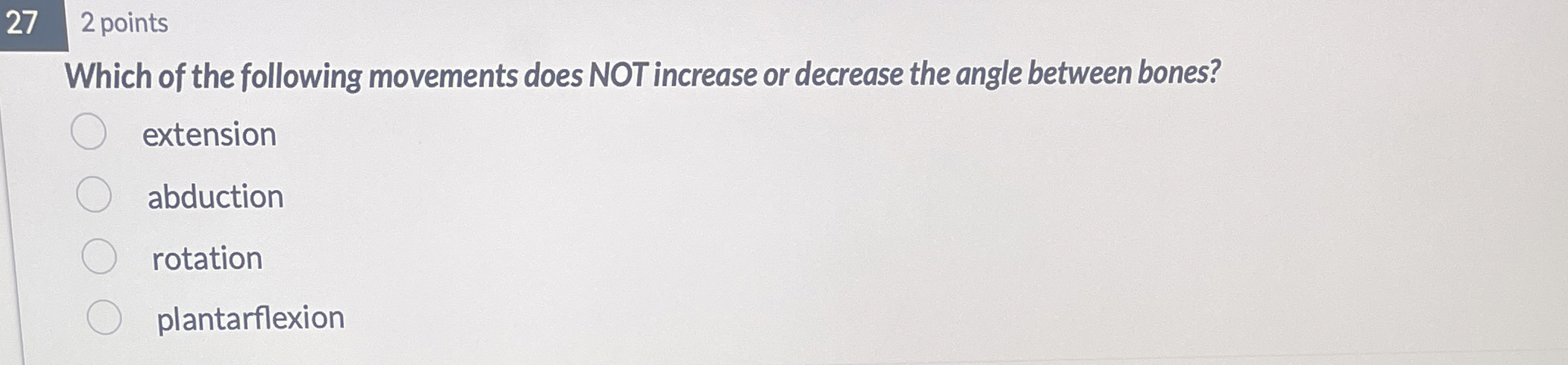 Solved 272 ﻿pointsWhich of the following movements does NOT | Chegg.com