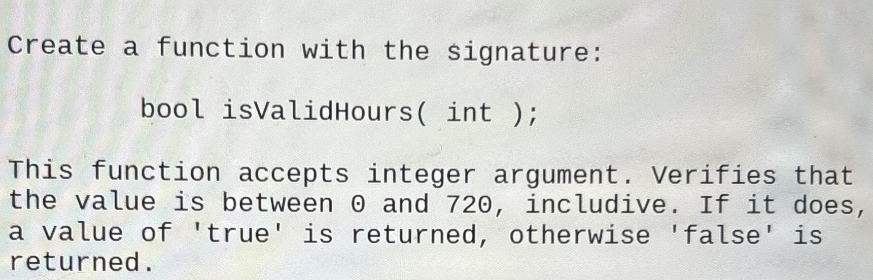 Solved Create a C++ ﻿function with the signature: bool | Chegg.com