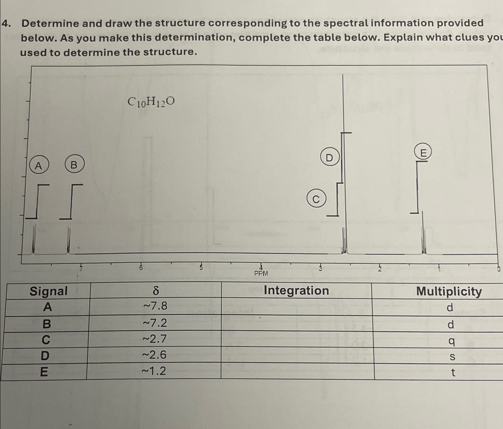 Solved Determine and draw the structure corresponding to the | Chegg.com