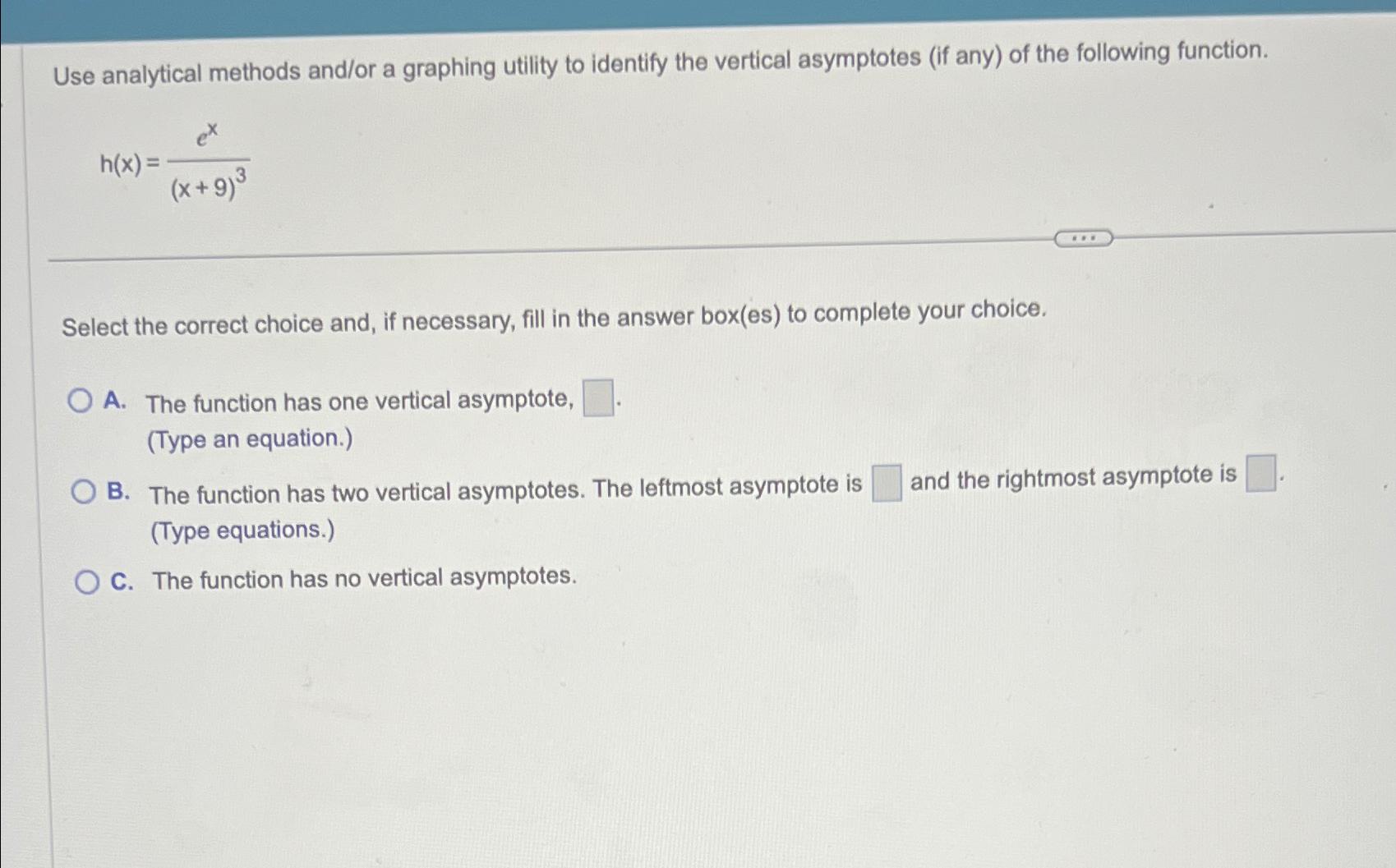 Solved Use analytical methods and/or a graphing utility to | Chegg.com