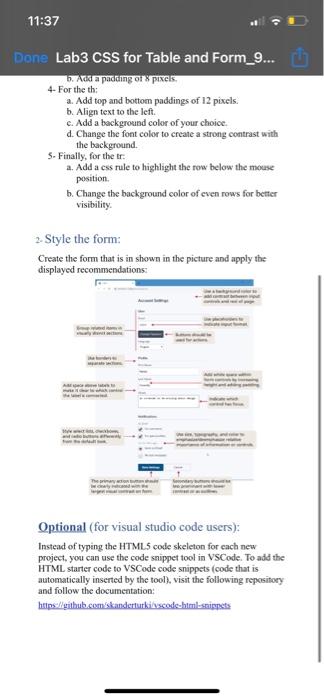 Solved 1- Prepare your HTML: - Create a new emply HTML file | Chegg.com