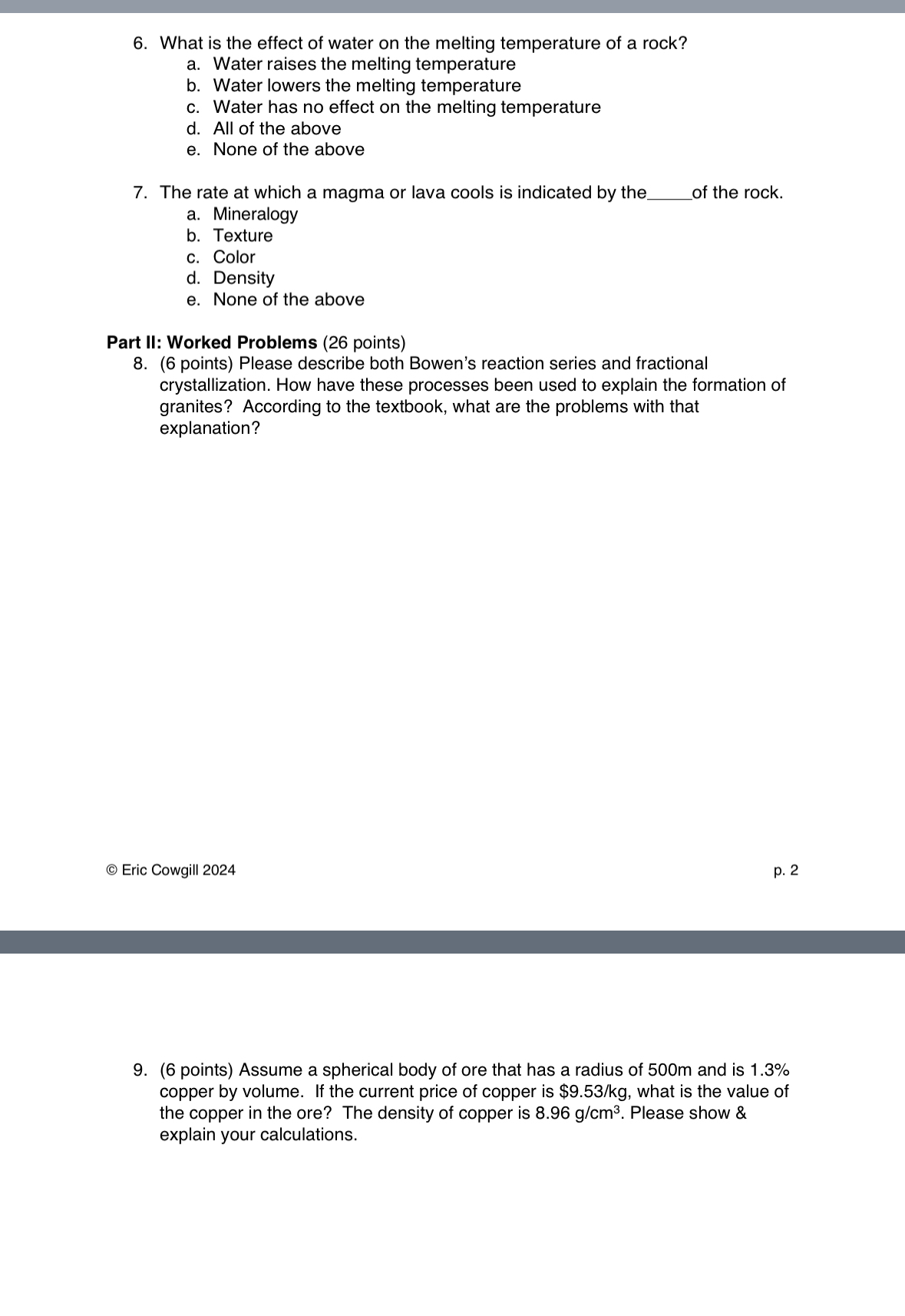 Part I: Multiple Choice (14 ﻿points)Isotopes area. | Chegg.com