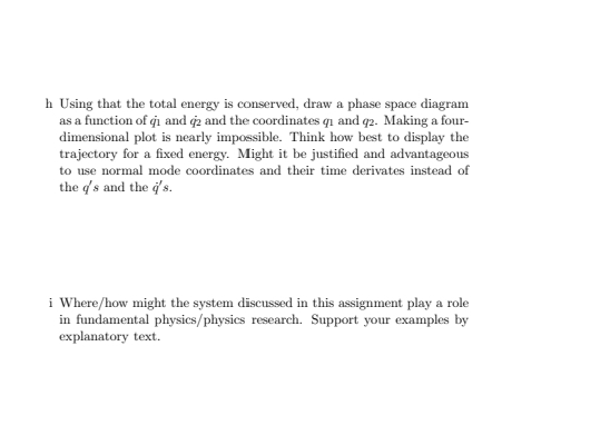 Solved In class we solved a problem with two pendulums | Chegg.com