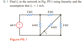 Solved 5.1 ﻿Find Io ﻿in the network in Fig. P5.1 ﻿using | Chegg.com