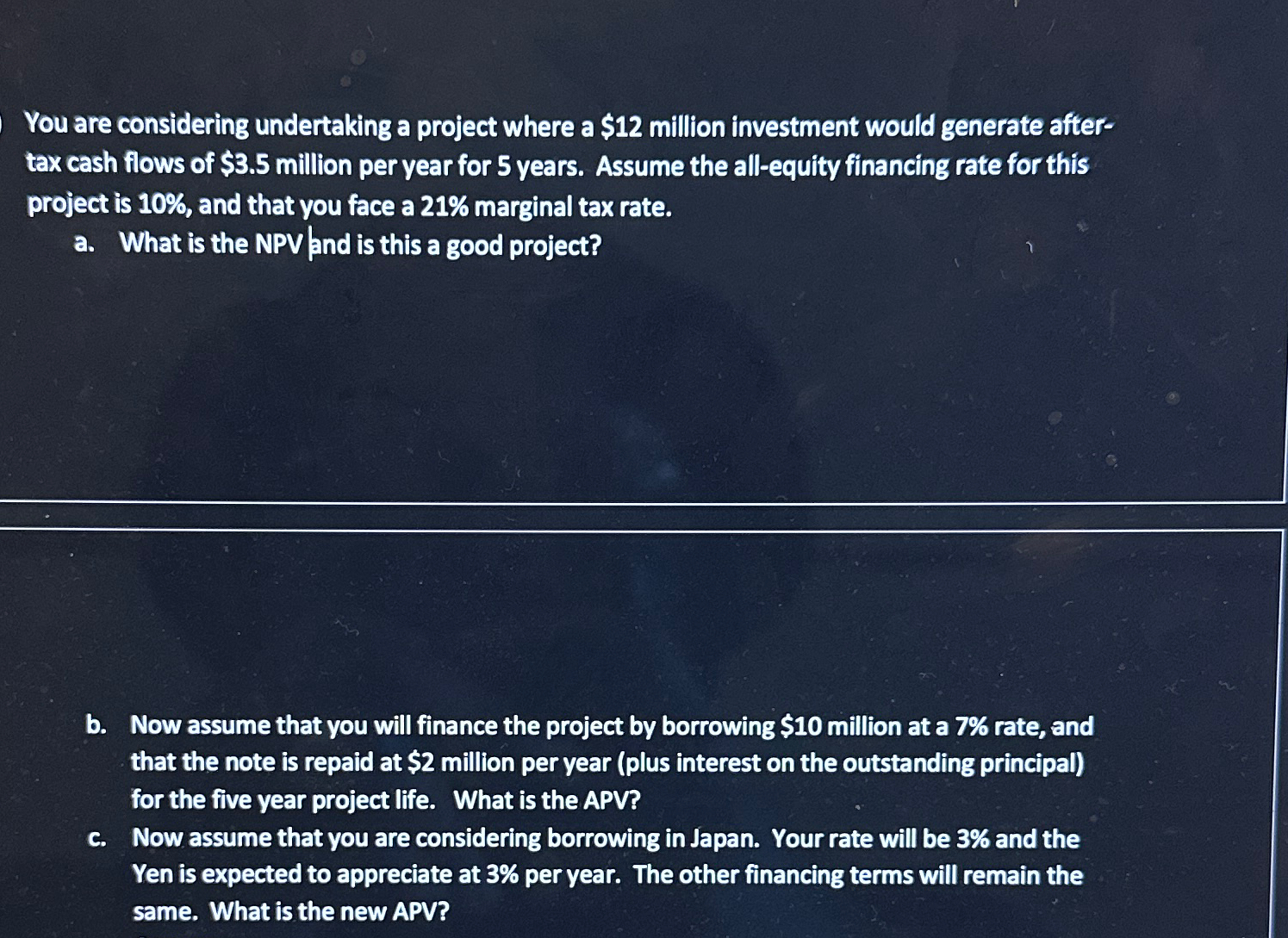 Solved You are considering undertaking a project where a $12 | Chegg.com