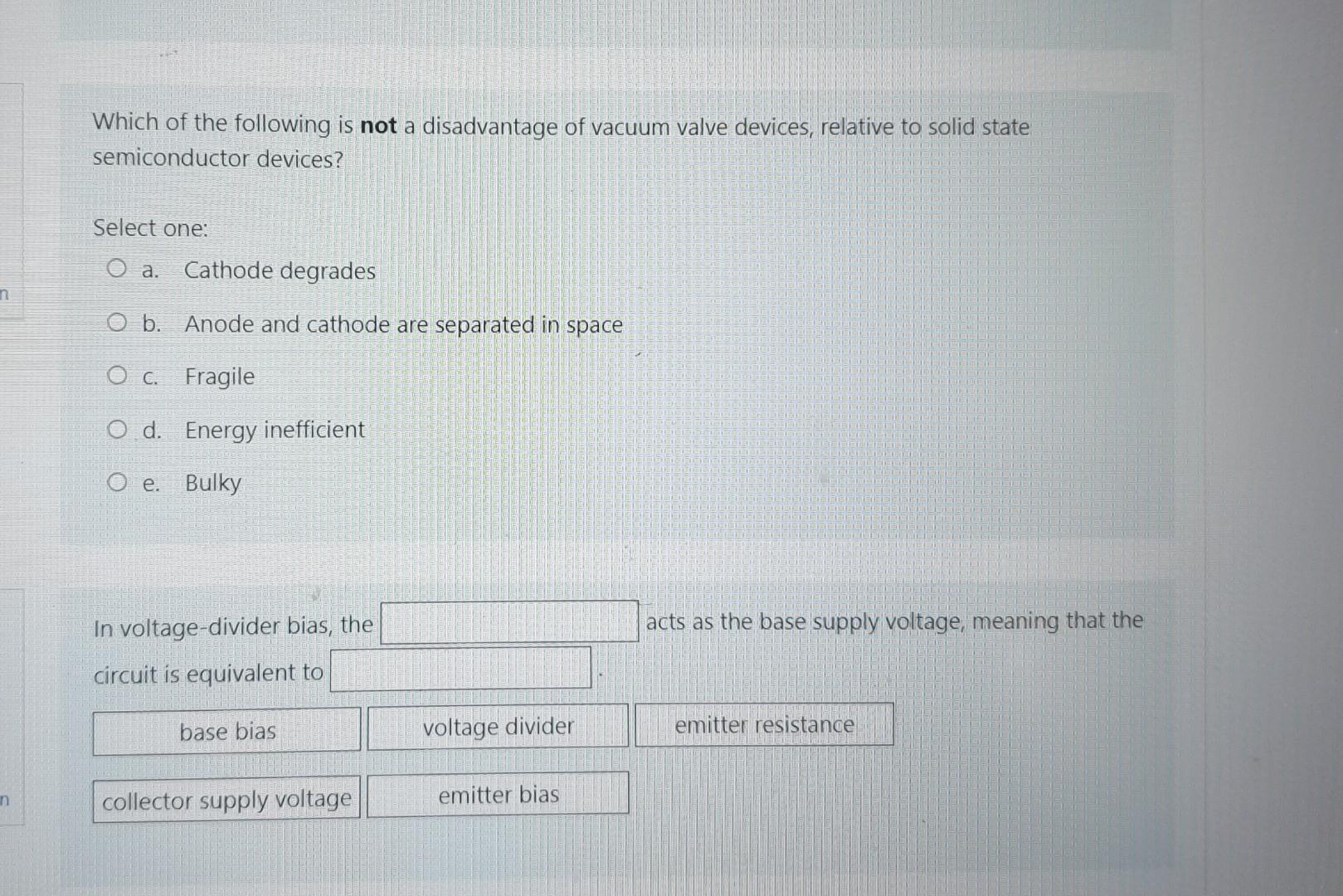 Solved Which of the following is not a disadvantage of | Chegg.com