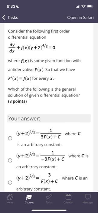 Solved 6:33 | Chegg.com