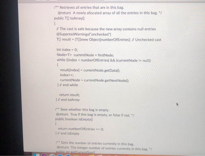 Solved Consider The Definition Of Linkedbags Add Method