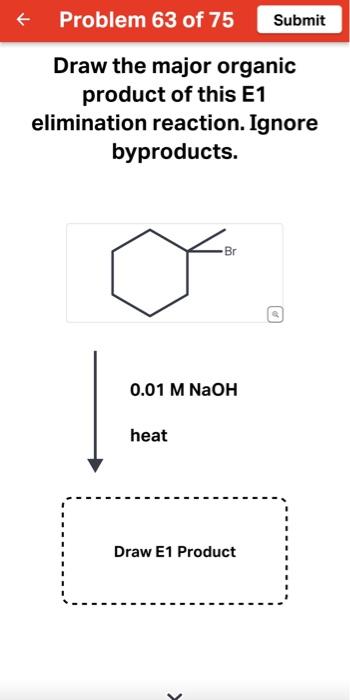 Solved Draw the product of the E2 reaction shown below. | Chegg.com