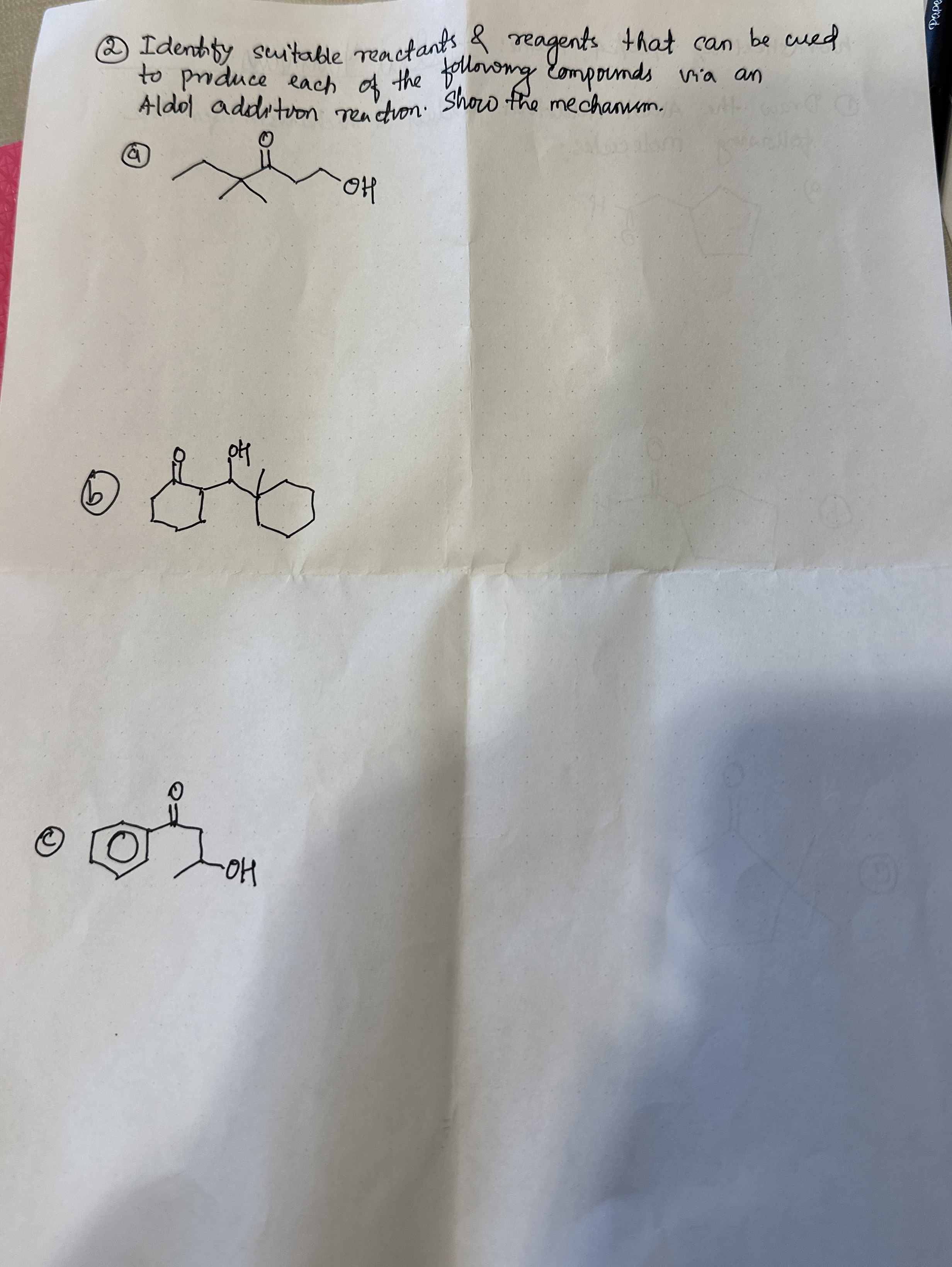 Solved (2) ﻿Identify scitable reactants & reagents that can | Chegg.com