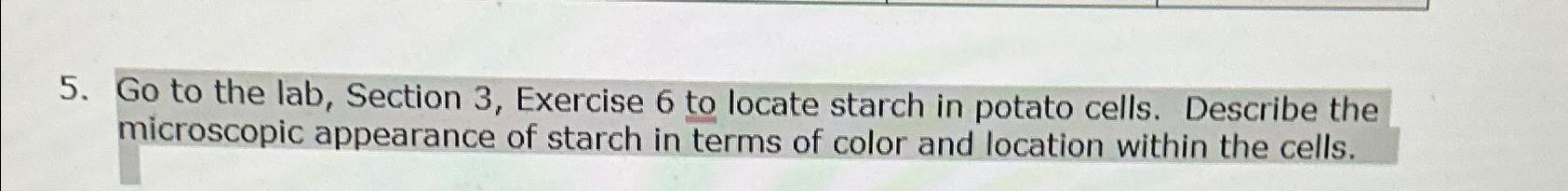 Solved Go to the lab, Section 3, ﻿Exercise 6 ﻿to locate | Chegg.com