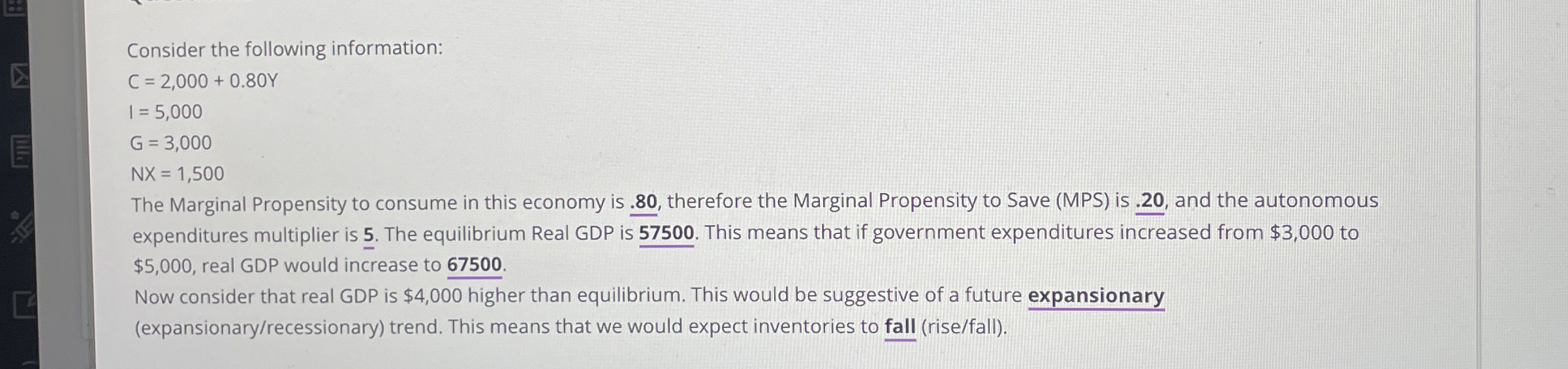 Solved Consider the following | Chegg.com