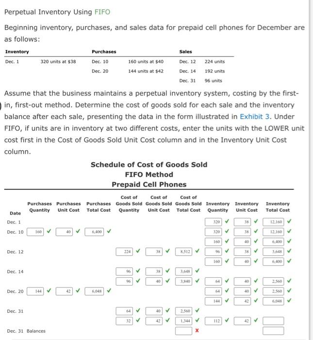 Solved Perpetual Inventory Using FIFO Beginning inventory, | Chegg.com