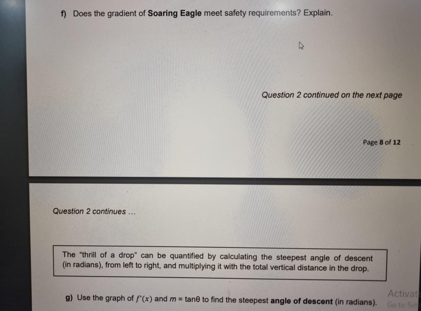 Solved Below is a graph representing part of the side view | Chegg.com