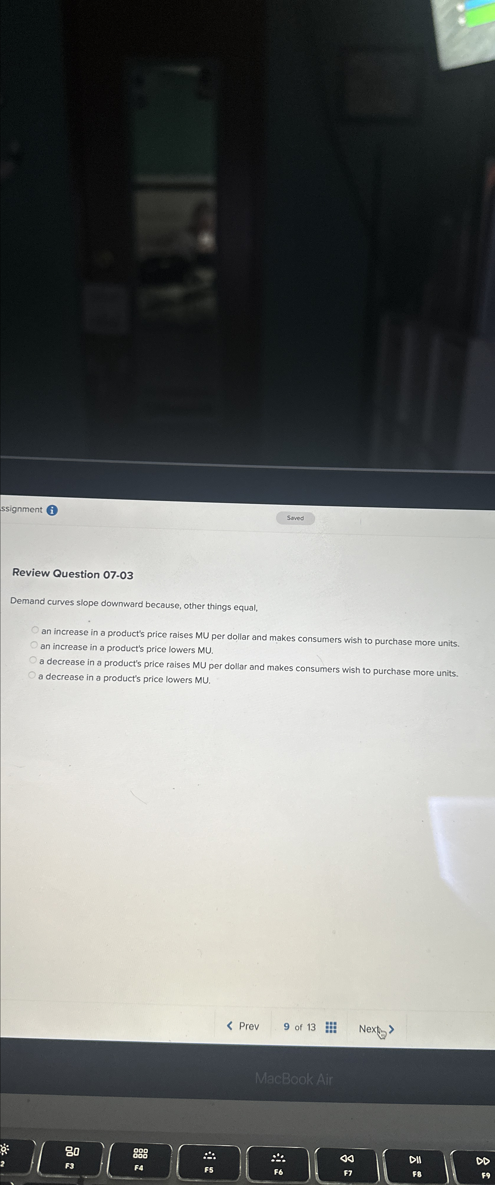 Solved ssignment (i)SavedReview Question 07-03Demand curves | Chegg.com
