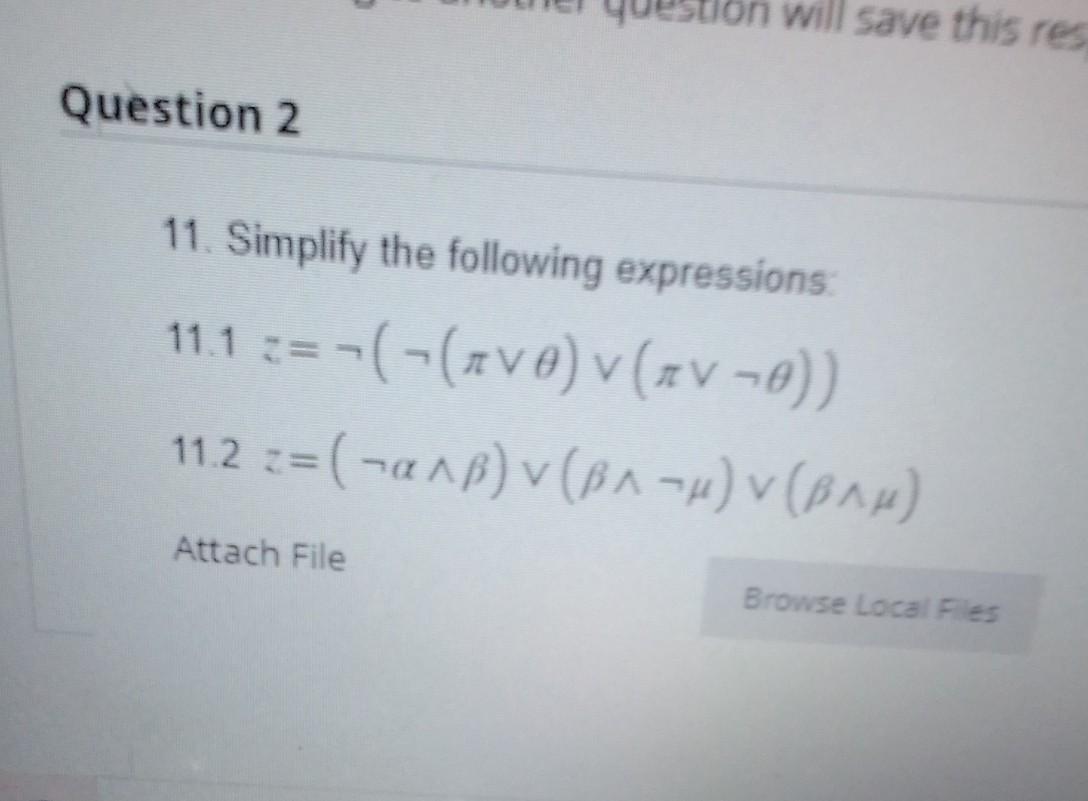 Solved 11. Simplify the following expressions | Chegg.com