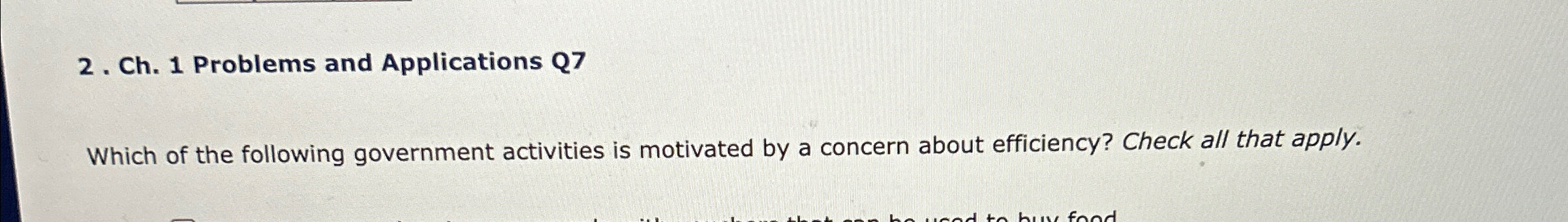 Solved Ch. 1 ﻿Problems and Applications Q7Which of the | Chegg.com