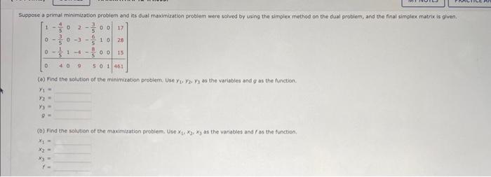 ppose a primai minimization problern and its dual | Chegg.com