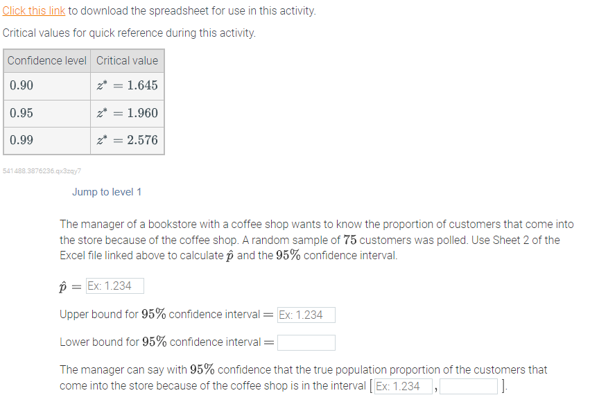 Click this link to download the spreadsheet for use | Chegg.com