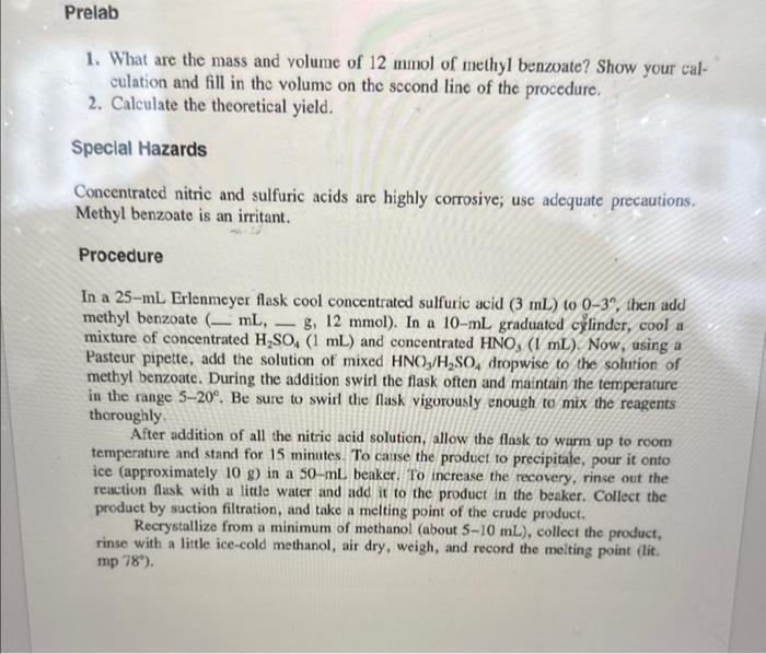 Solved Experiment 3 - Electrophilic Aromatic Substitution: | Chegg.com