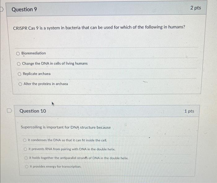 Solved CRISPR Cas 9 is a system in bacteria that can be used | Chegg.com