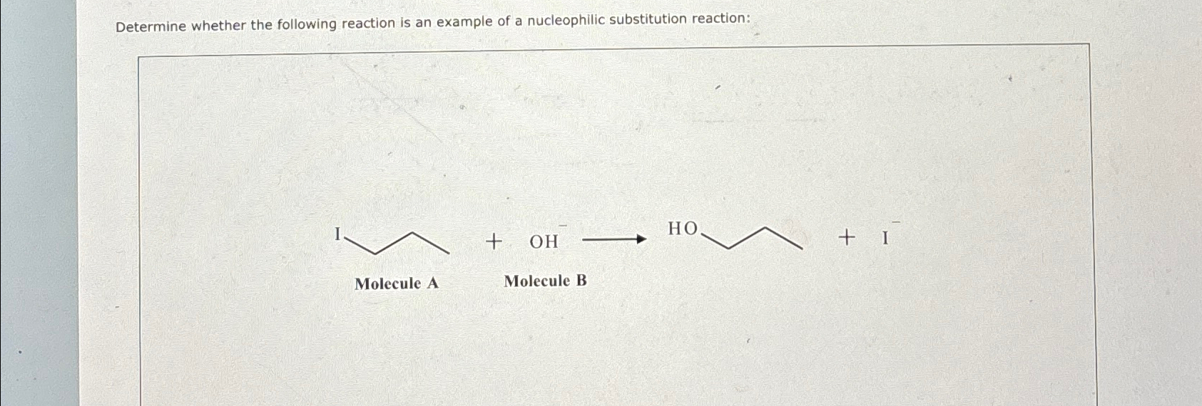 Solved Determine Whether The Following Reaction Is An