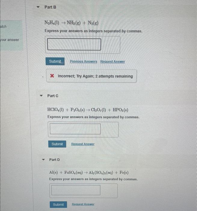 Solved 2. (Part A) Calculate the mass (in grams) of each | Chegg.com