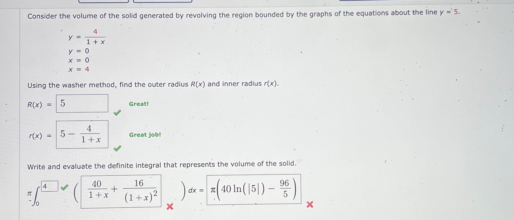 Solved Consider the volume of the solid generated by | Chegg.com