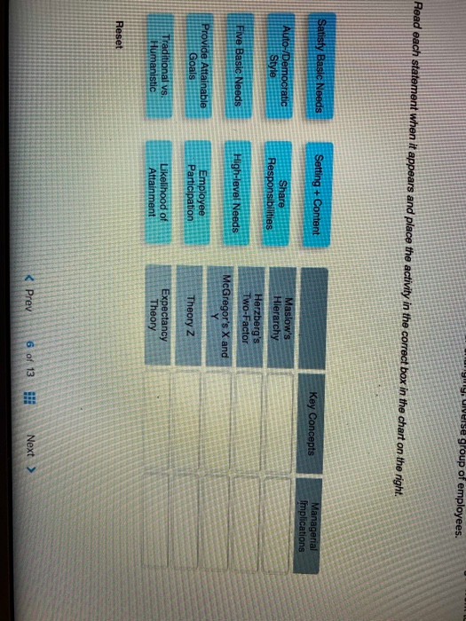 Solved niy, Ulvese group of employees. Read each statement | Chegg.com