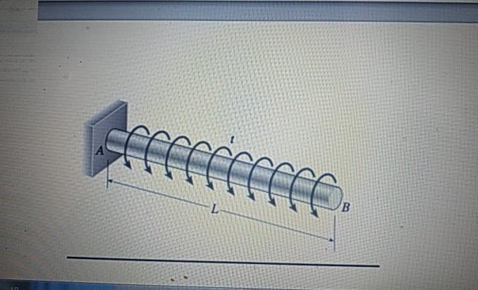 Solved Problem #2: A prismatic bar AB of length L and solid | Chegg.com